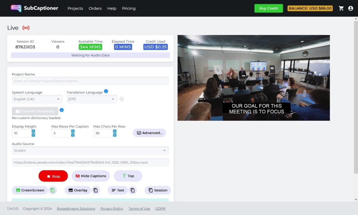 Automatic Live Subtitles | SubCaptioner